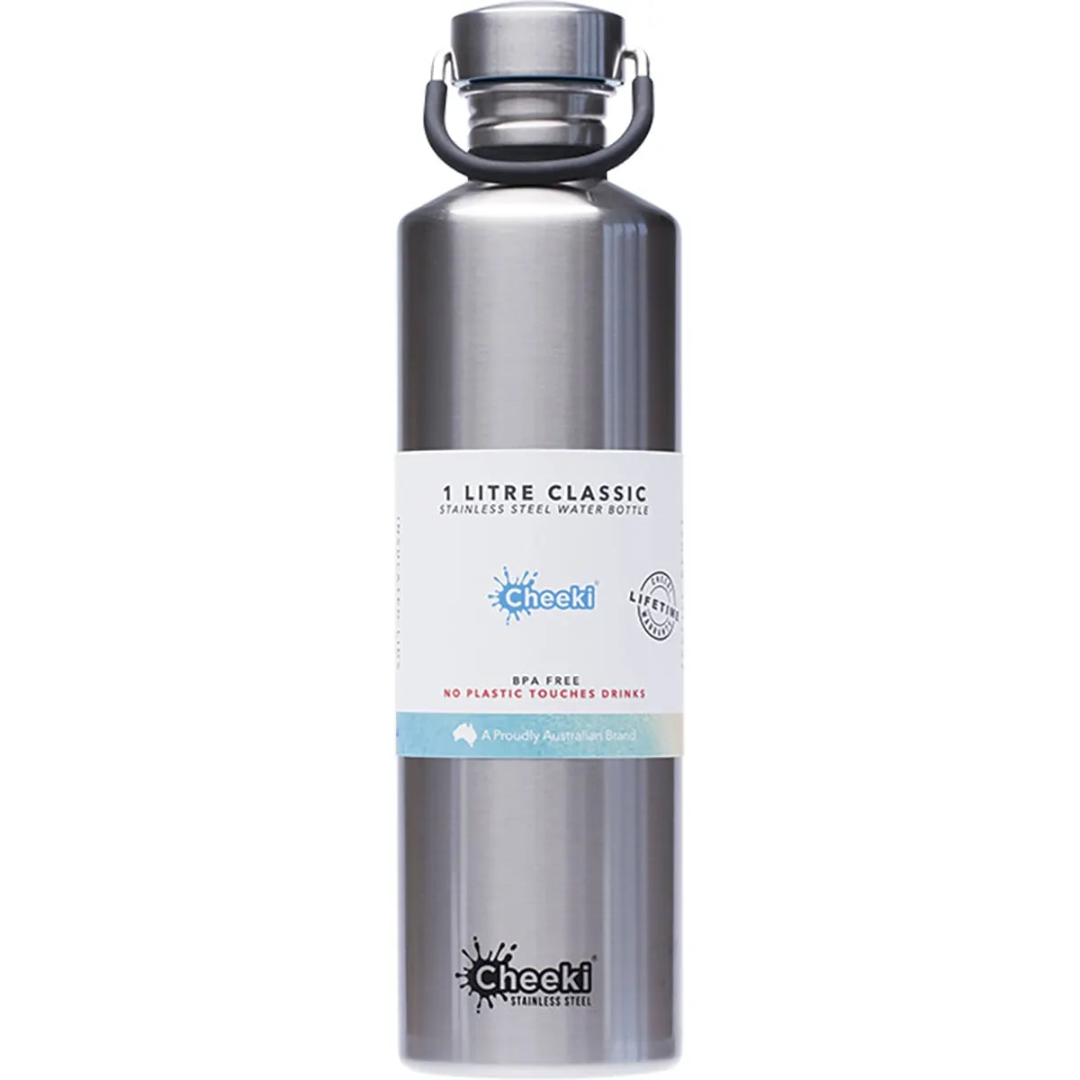 Stainless Steel Water Bottle 1Ltr - Classic – Nelson Bay Health Foods