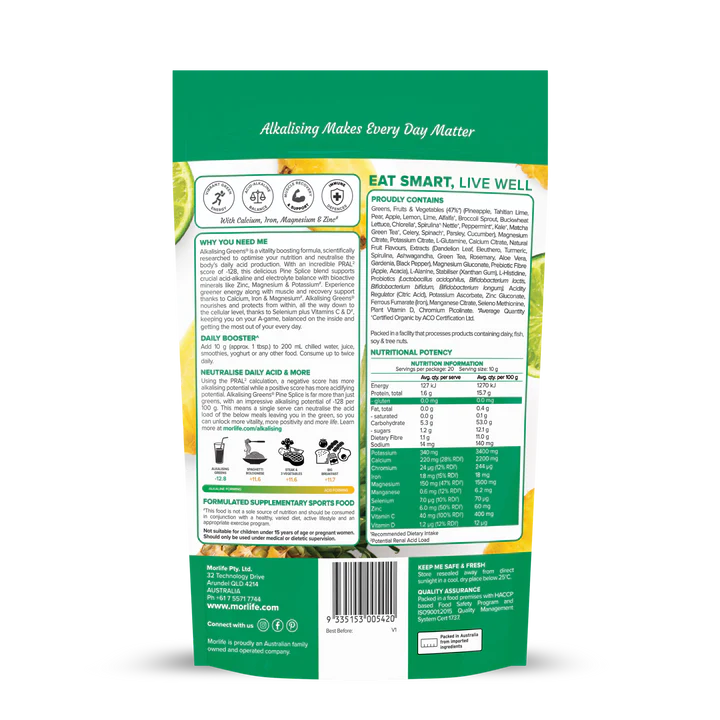 Alkalising Greens - Pine Splice – Nelson Bay Health Foods